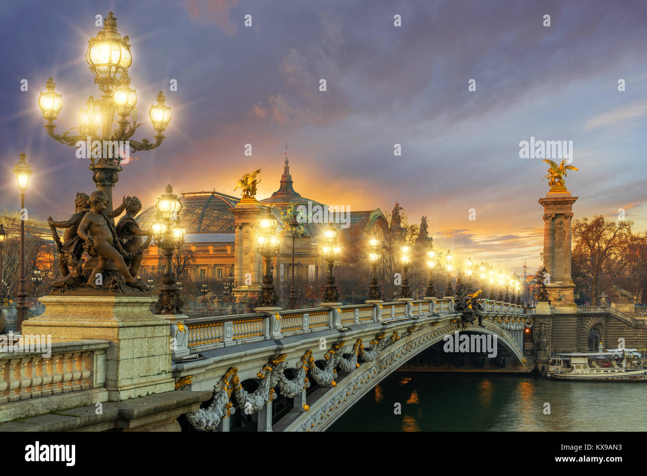 Bridge of the Alexandre III, Paris France Stock Photo - Alamy