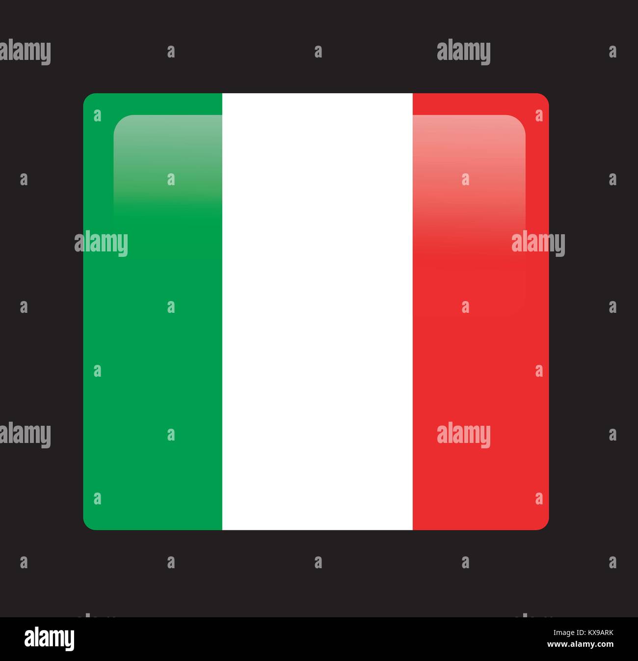 Italian flag vector Stock Vector Image & Art - Alamy