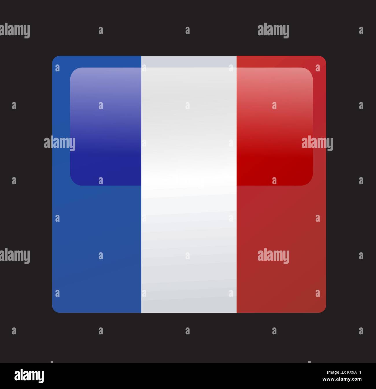 French flag vector Stock Vector Image & Art - Alamy