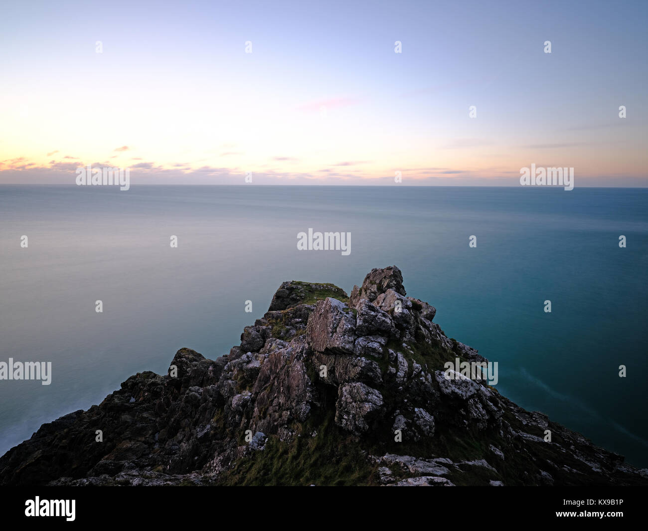 View of the historical Botallack Tin Mines on the Cornish coast at Dusk ...