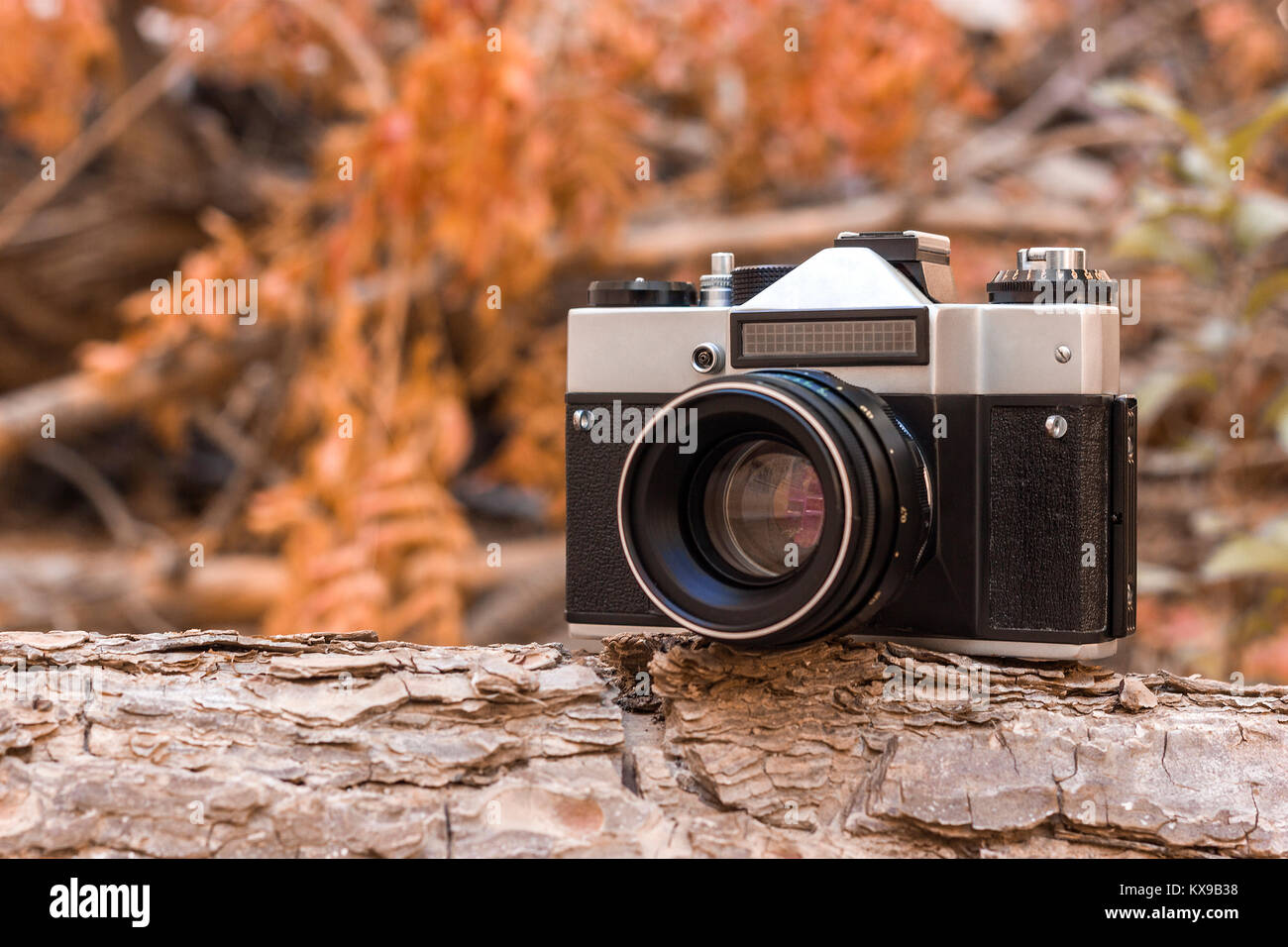 Jordan, Amman, 08/10/2017. Old film camera (SLR) Zenith with lens ...