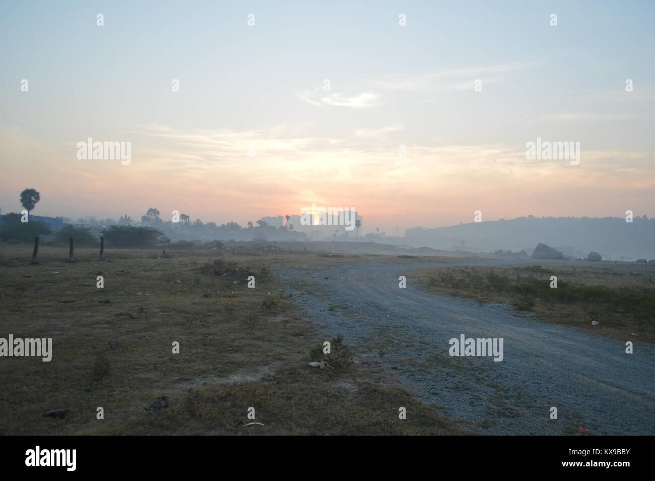 Sunrise view, Hyderabad, India Stock Photo - Alamy