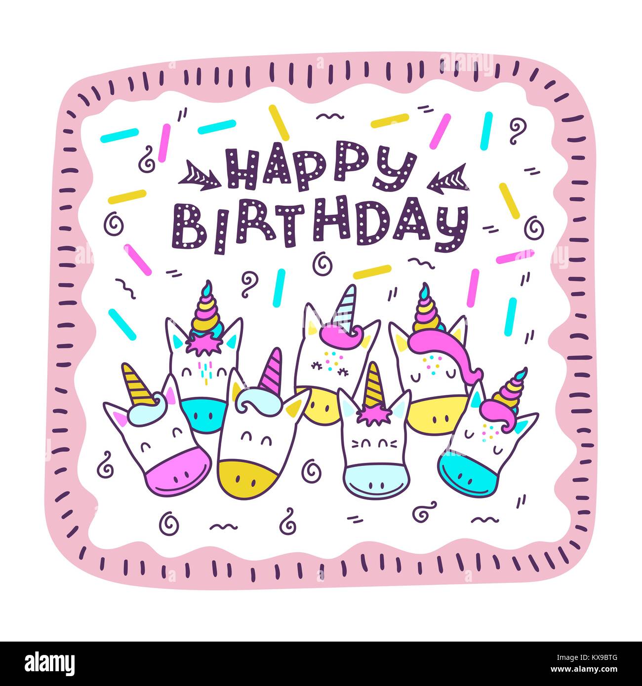 Happy unicorns hi-res stock photography and images - Alamy