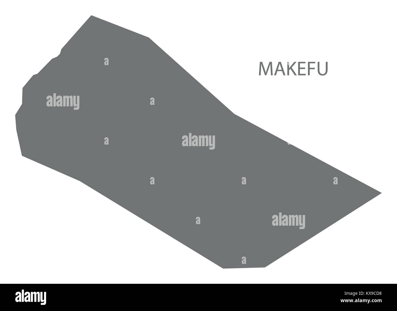 Makefu map of Niue grey illustration silhouette shape Stock Vector ...