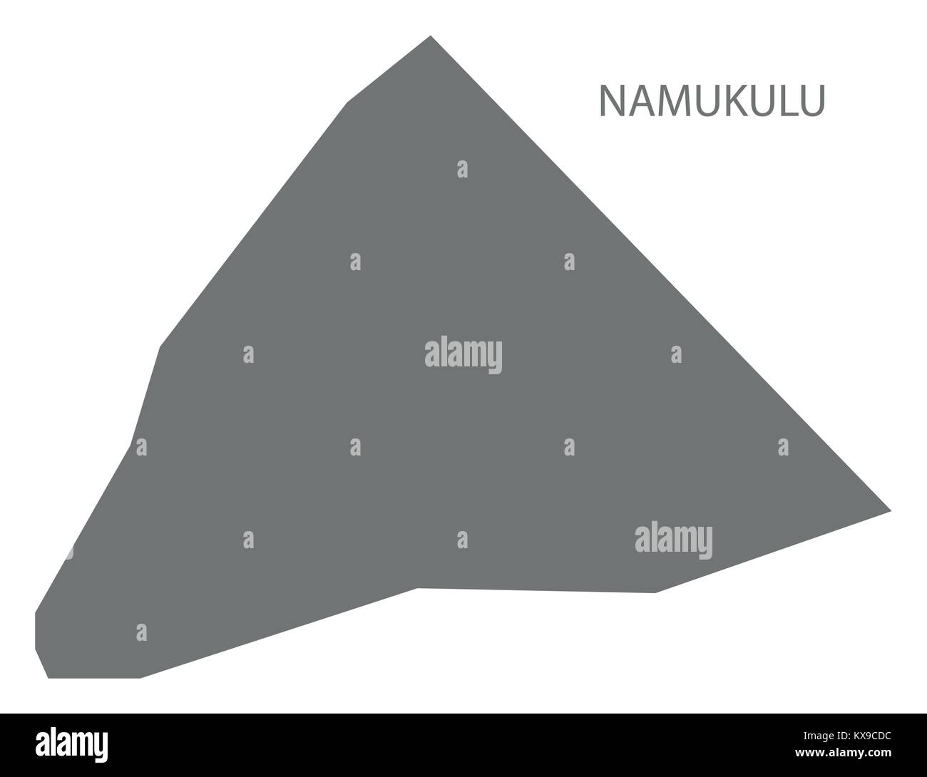 Namukulu map of Niue grey illustration silhouette shape Stock Vector ...