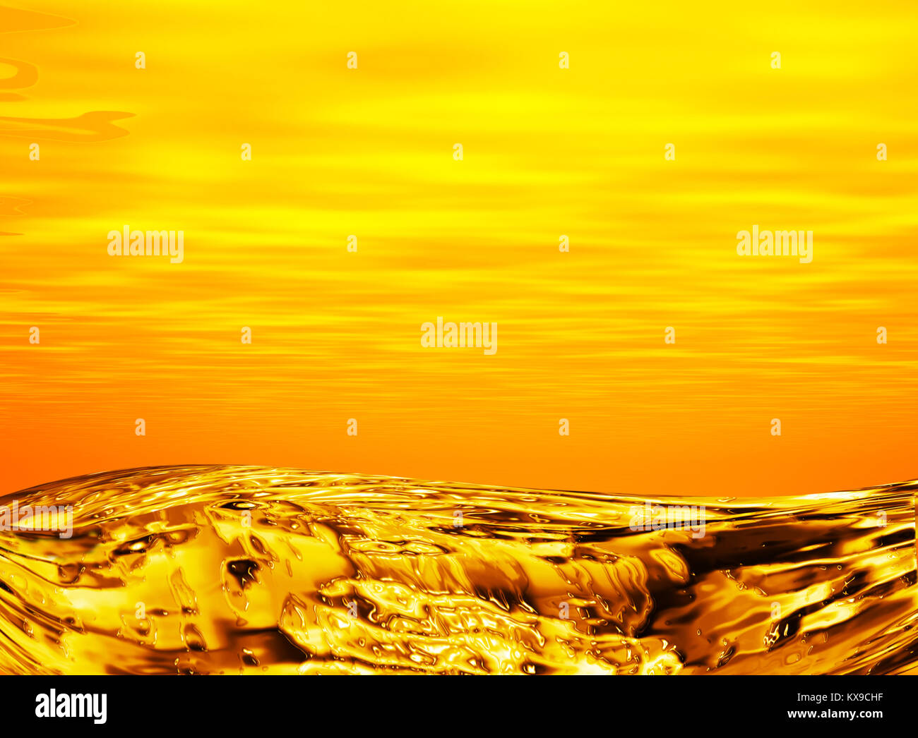 Gold abstract background with Golden wave and gold sky Stock Photo - Alamy
