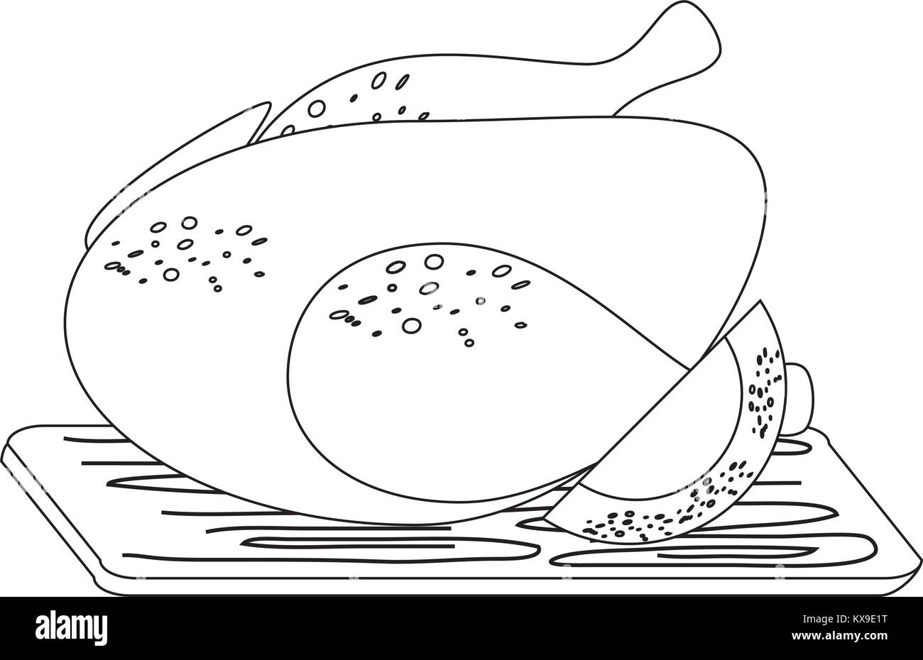 roast chicken design Stock Vector Image & Art - Alamy