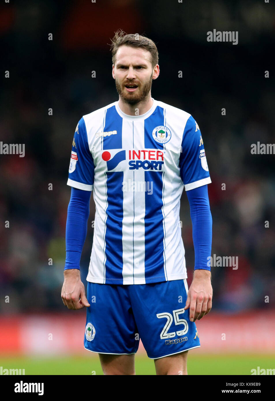 Wigan Athletic's Nick Powell Stock Photo - Alamy