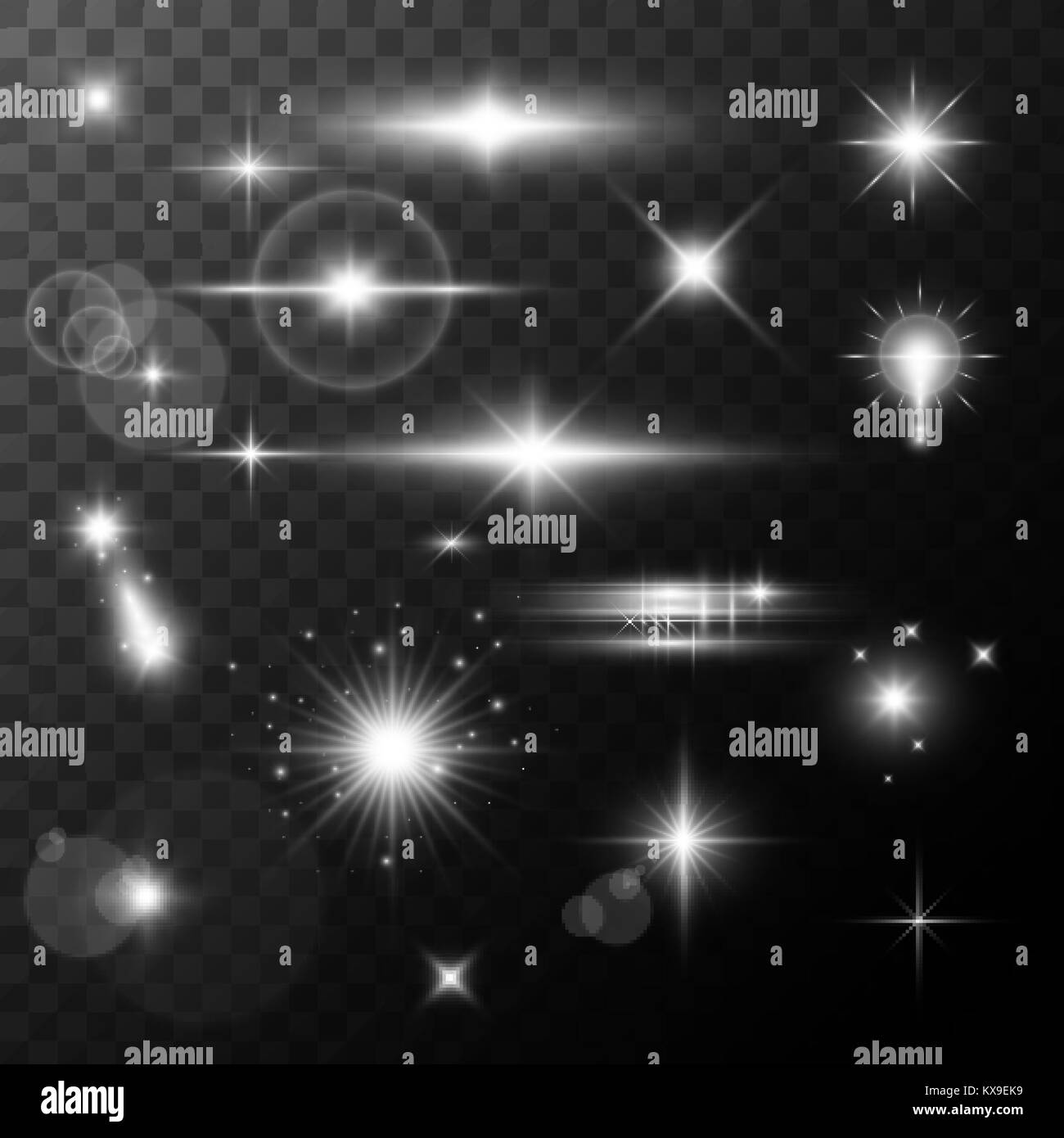 Lens Flare, glow light effect. sun or realistic shining star with a ...