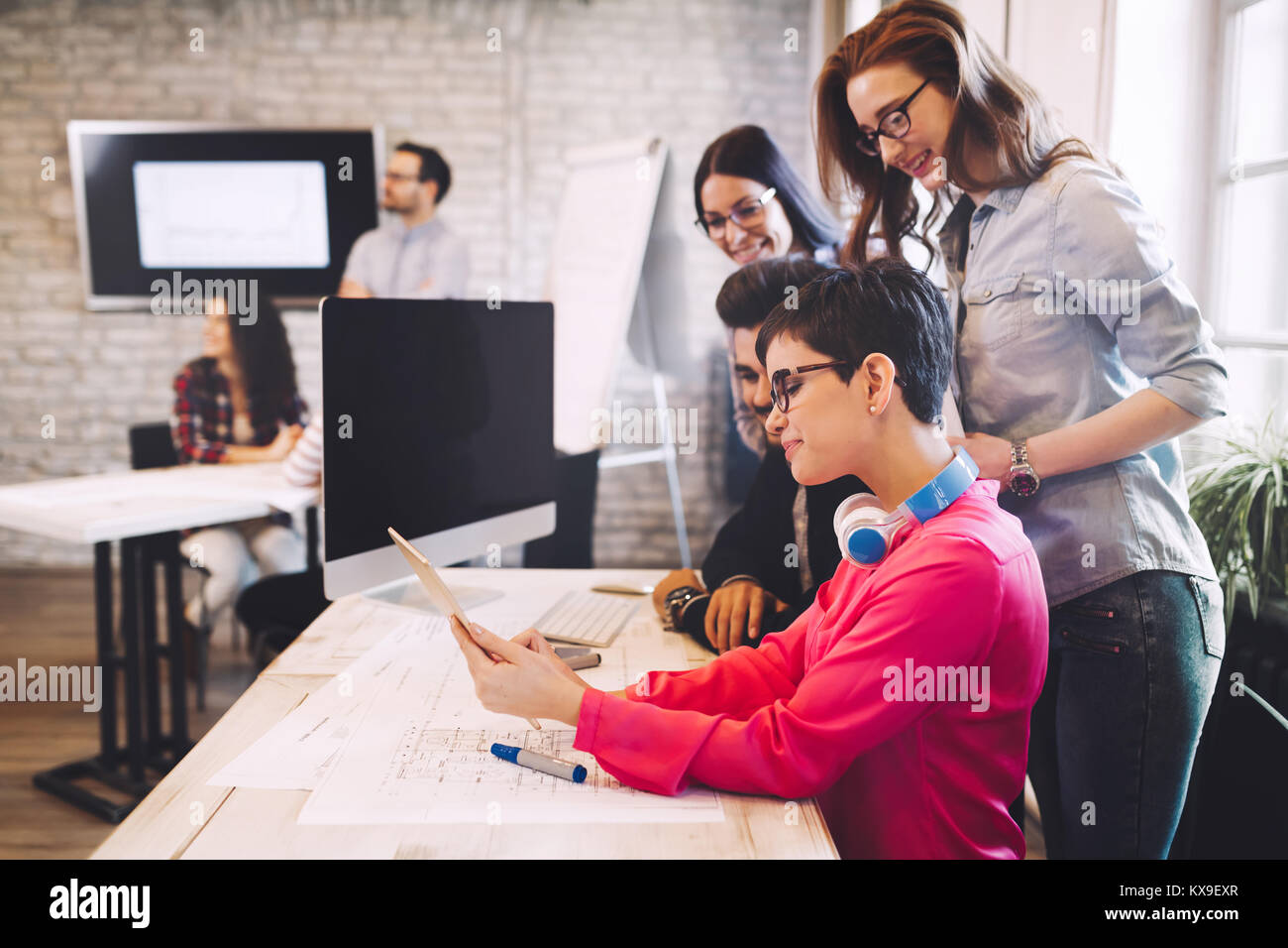 Working together as a team hi-res stock photography and images - Alamy