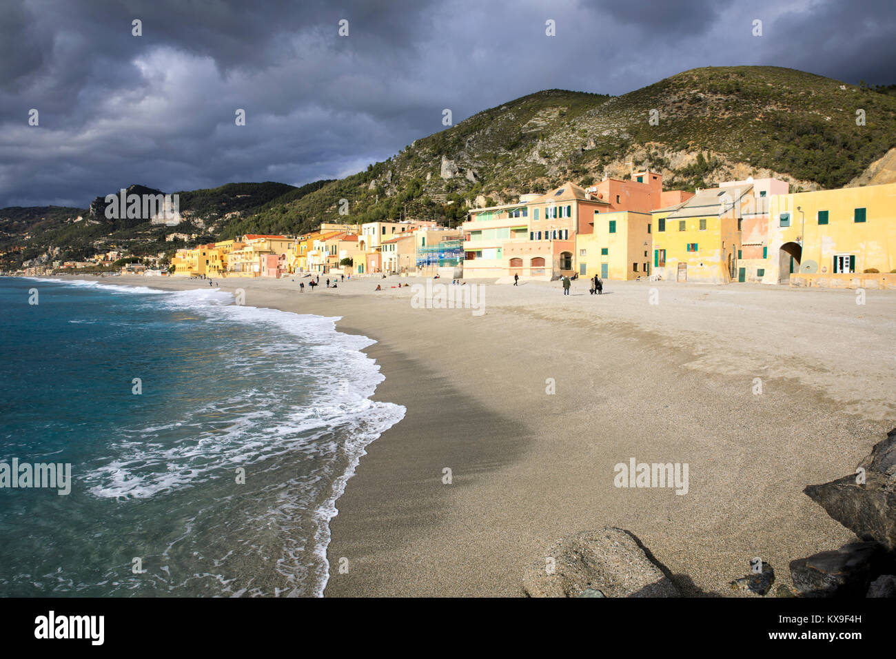 Varigotti village, Italian Riviera, Savona, Liguria, Italy Stock Photo ...