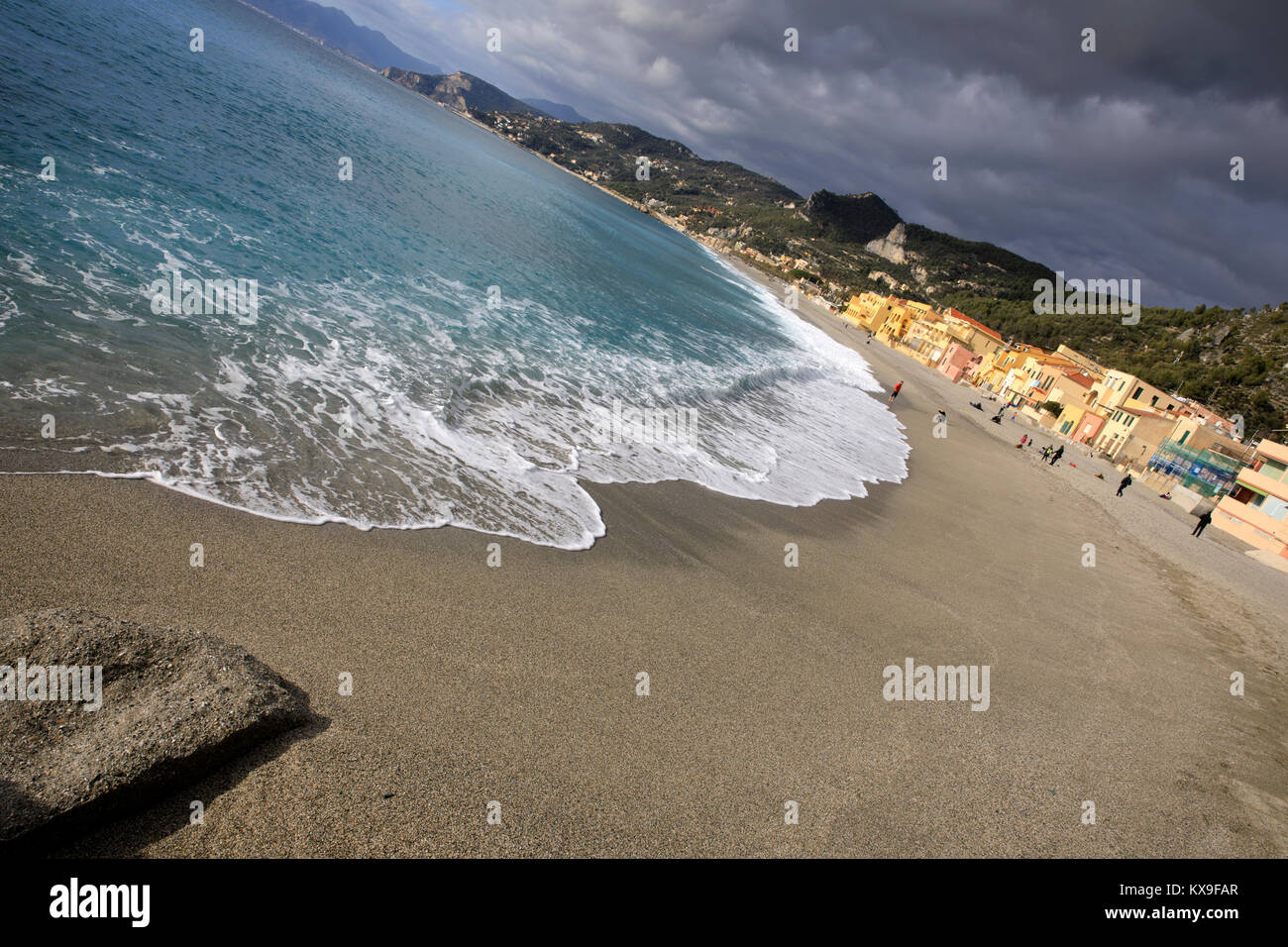 Varigotti village, Italian Riviera, Savona, Liguria, Italy Stock Photo ...