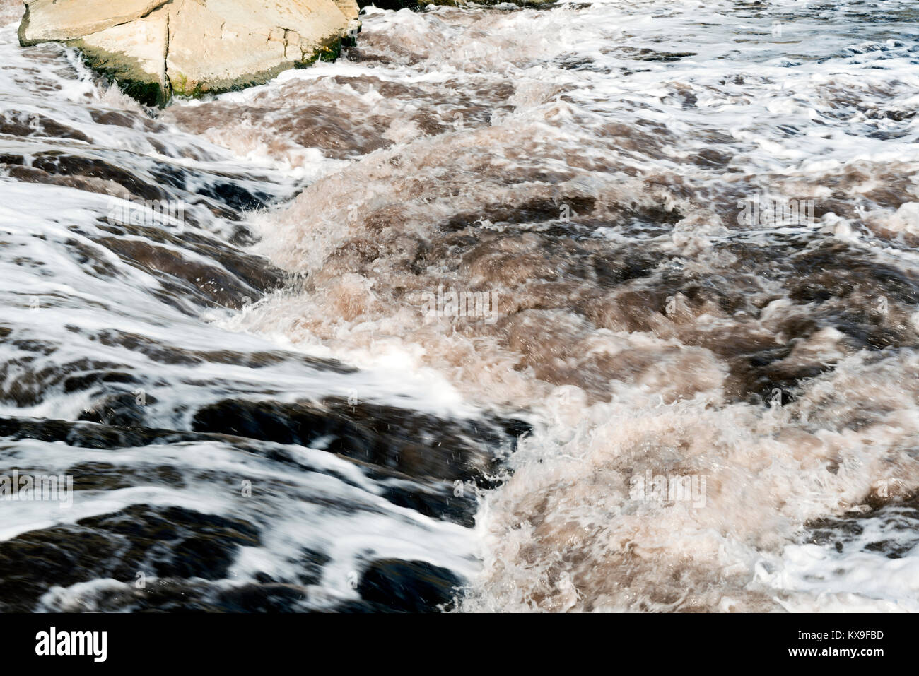 Polluted river Ergene in Uzunkopru district of Edirne province Turkey ...