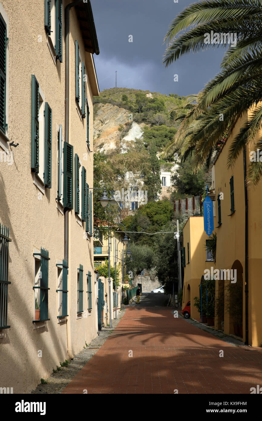 Varigotti village, Italian Riviera, Savona, Liguria, Italy Stock Photo ...