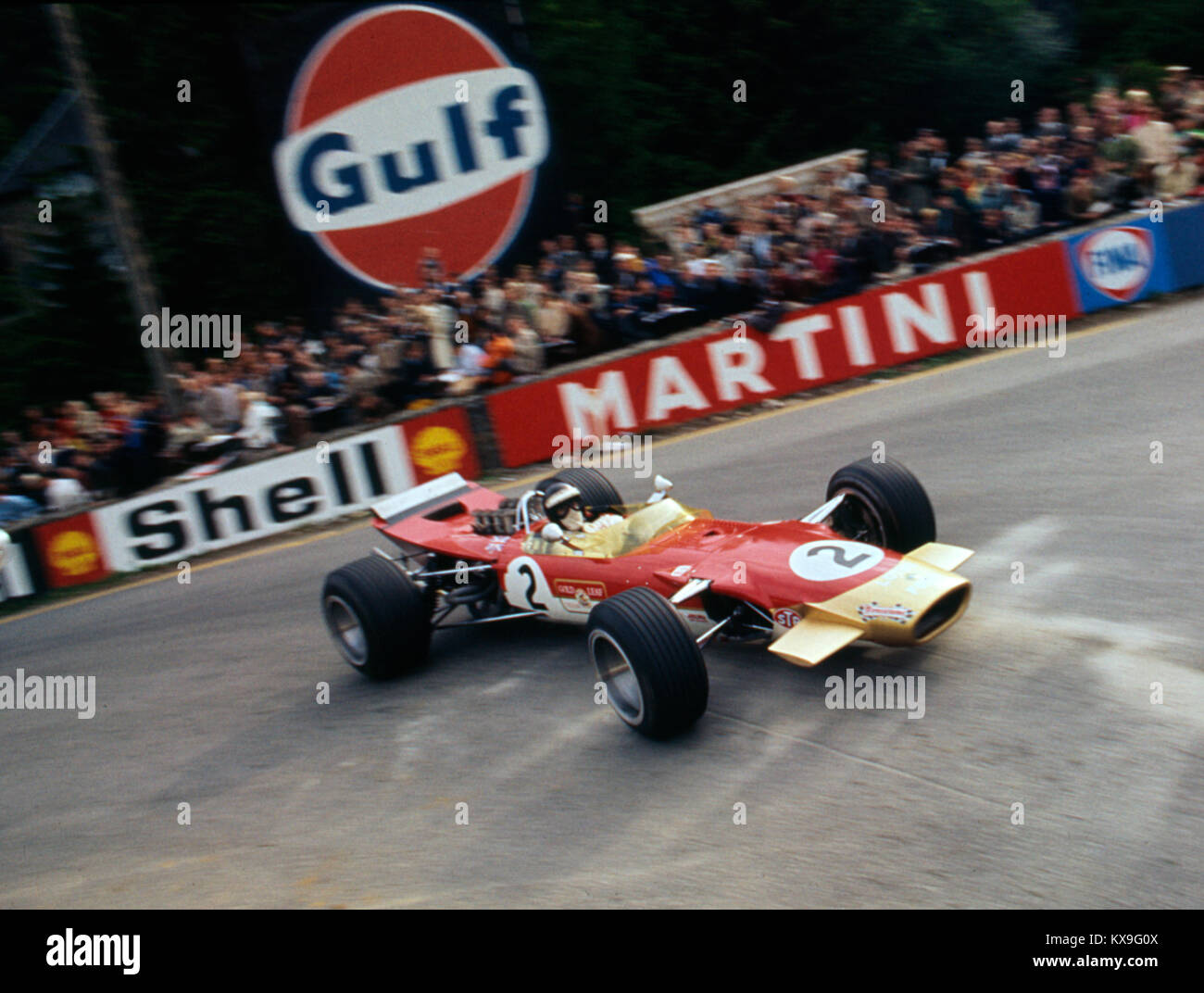 Lotus 49 Gold Leaf, Jackie Oliver. 1968 Belgian Grand Prix Stock Photo ...