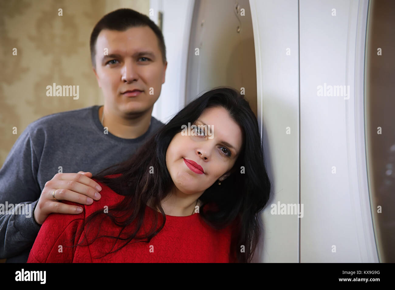 Young white family in a home Stock Photo - Alamy