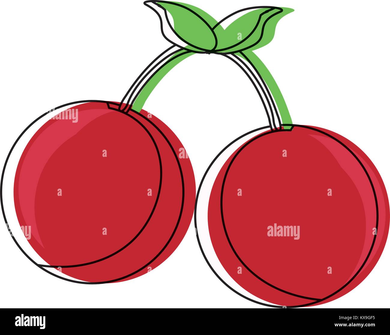 cherry fruit icon Stock Vector Image & Art - Alamy