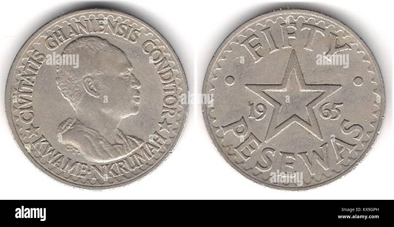 50 pesewas (1958 Stock Photo - Alamy
