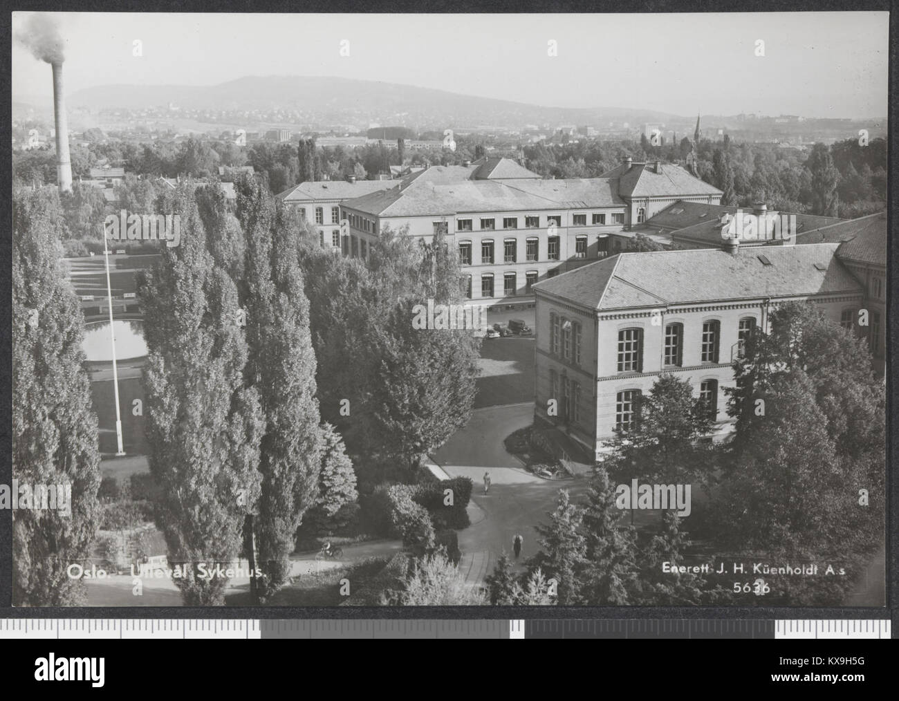 A photograph of Ullevål Hospital in Oslo, Norway, taken on December 2 ...