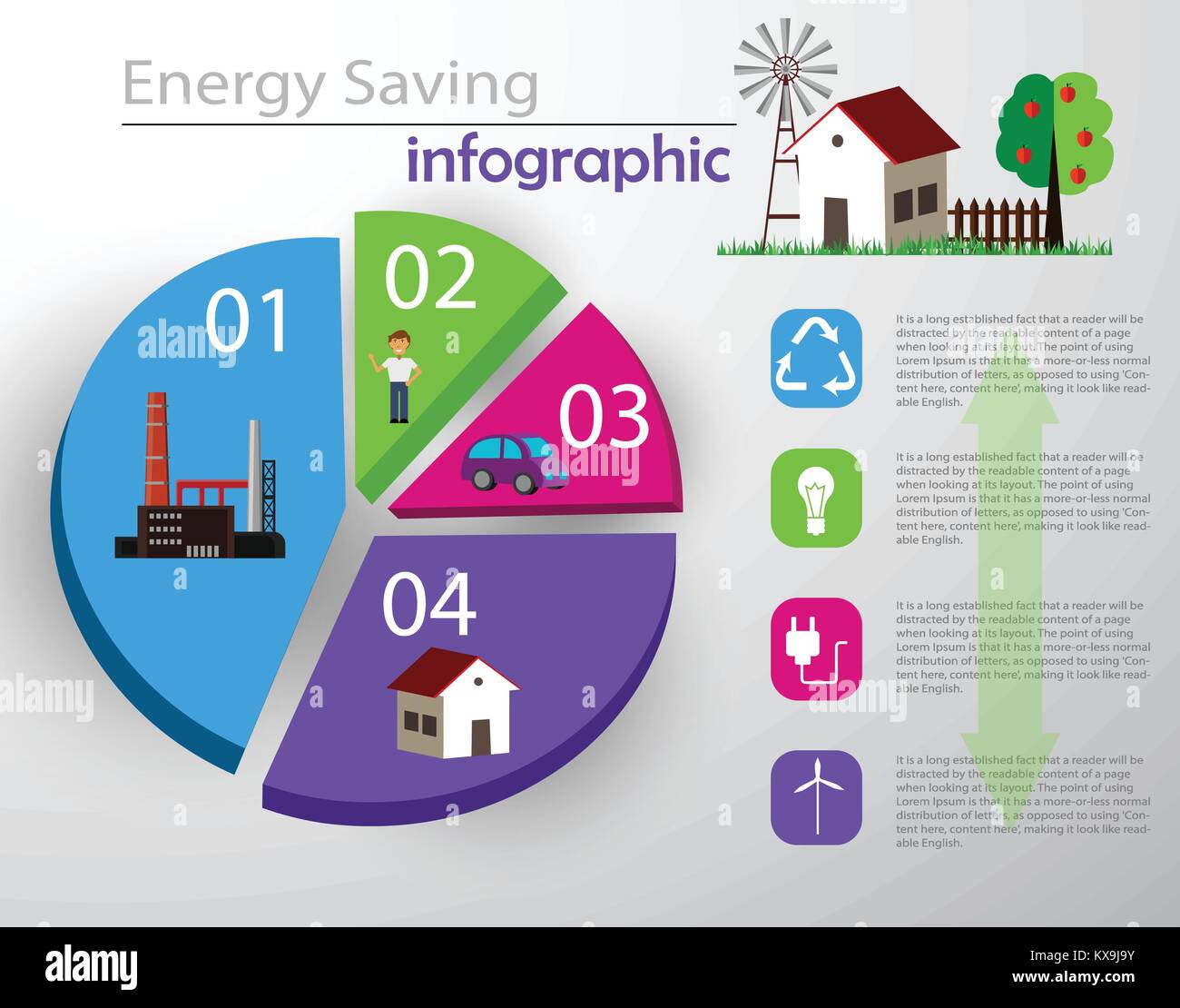 smart energy use infographic concept Stock Vector Image & Art - Alamy