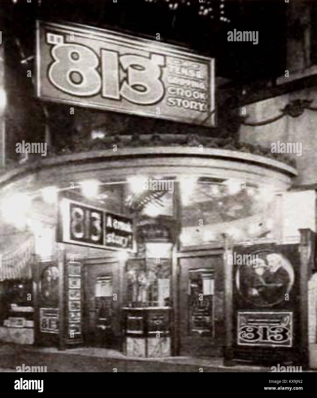 The 1920 film '813' shown at the American Theater in Butte, Montana, in ...