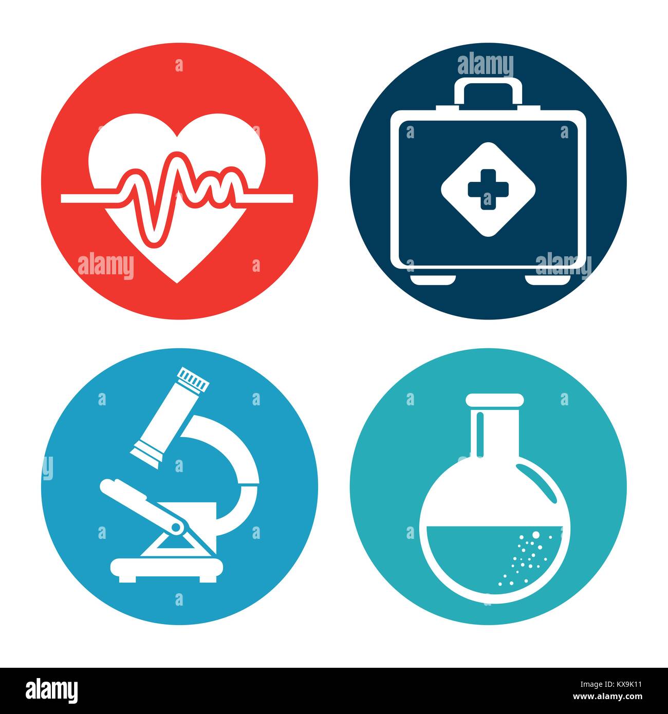 hospital and medical center icons Stock Vector Image & Art - Alamy
