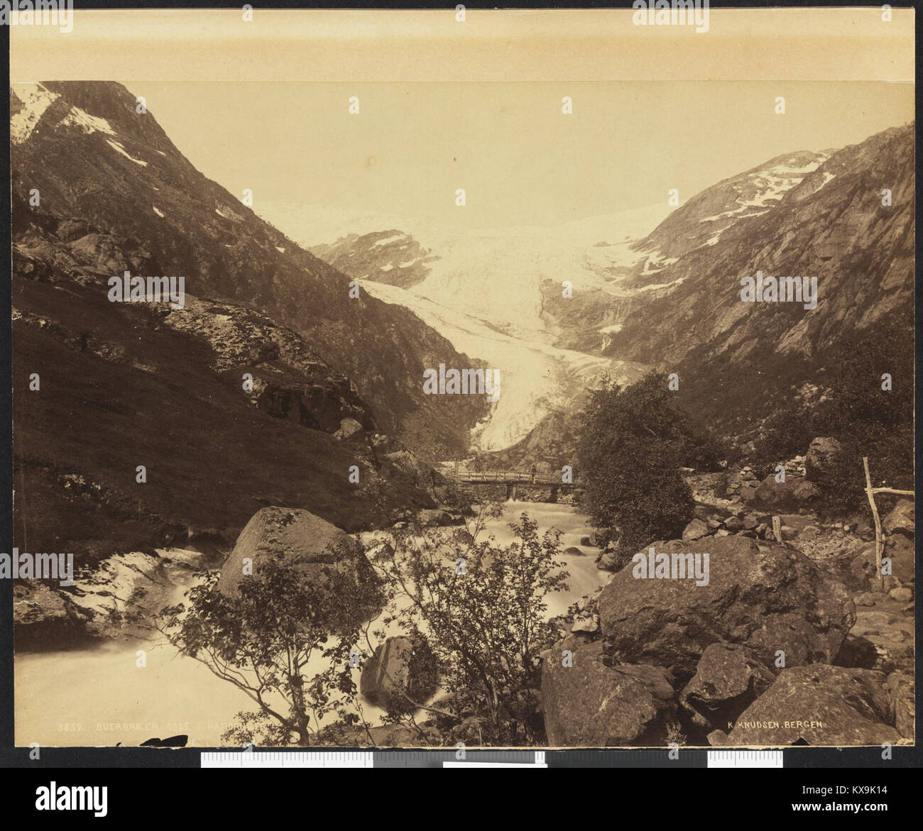 This image shows the landscape of Buerbrøn, Odde in Hardanger, Norway ...