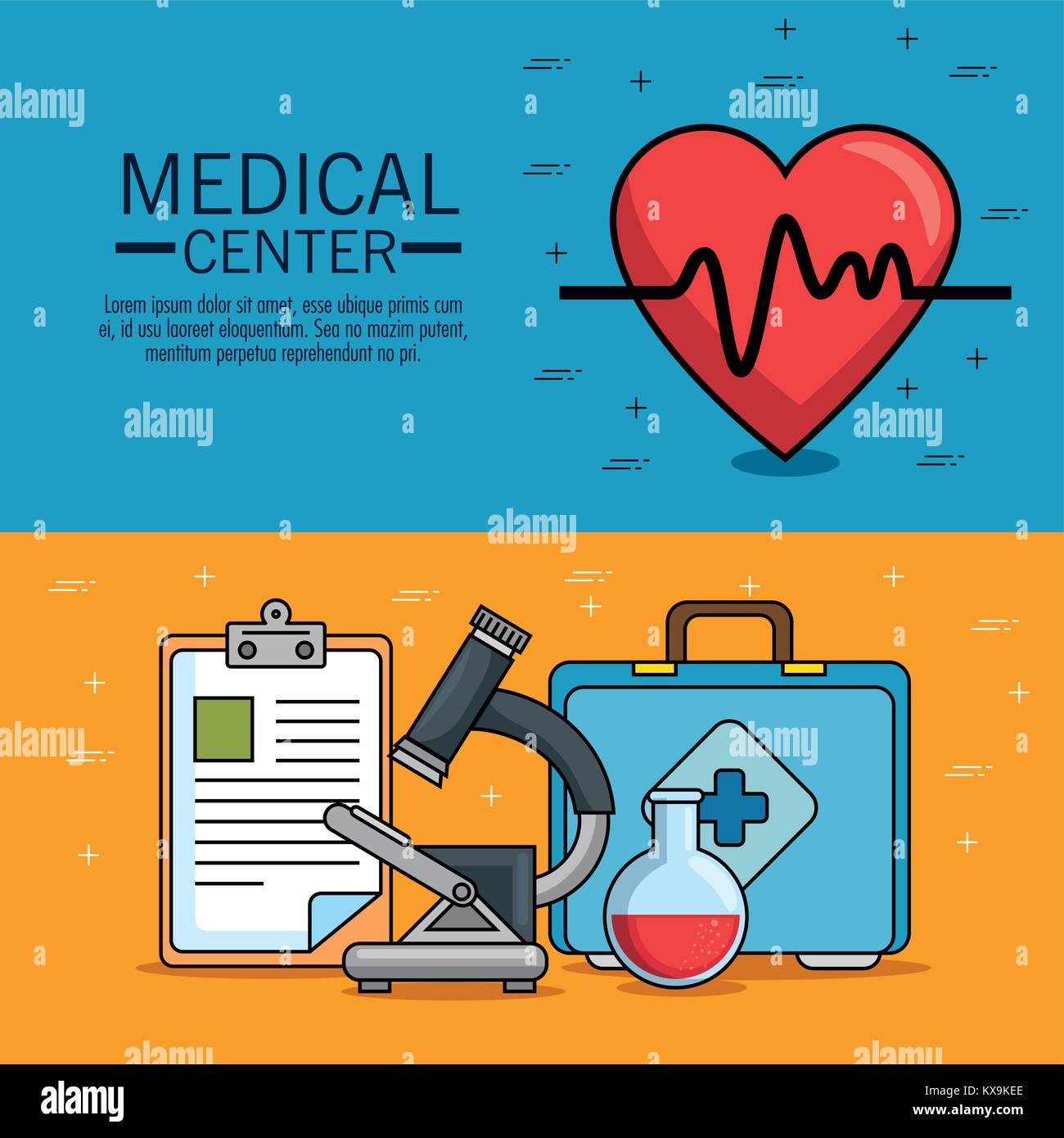 medical center concept design Stock Vector Image & Art - Alamy