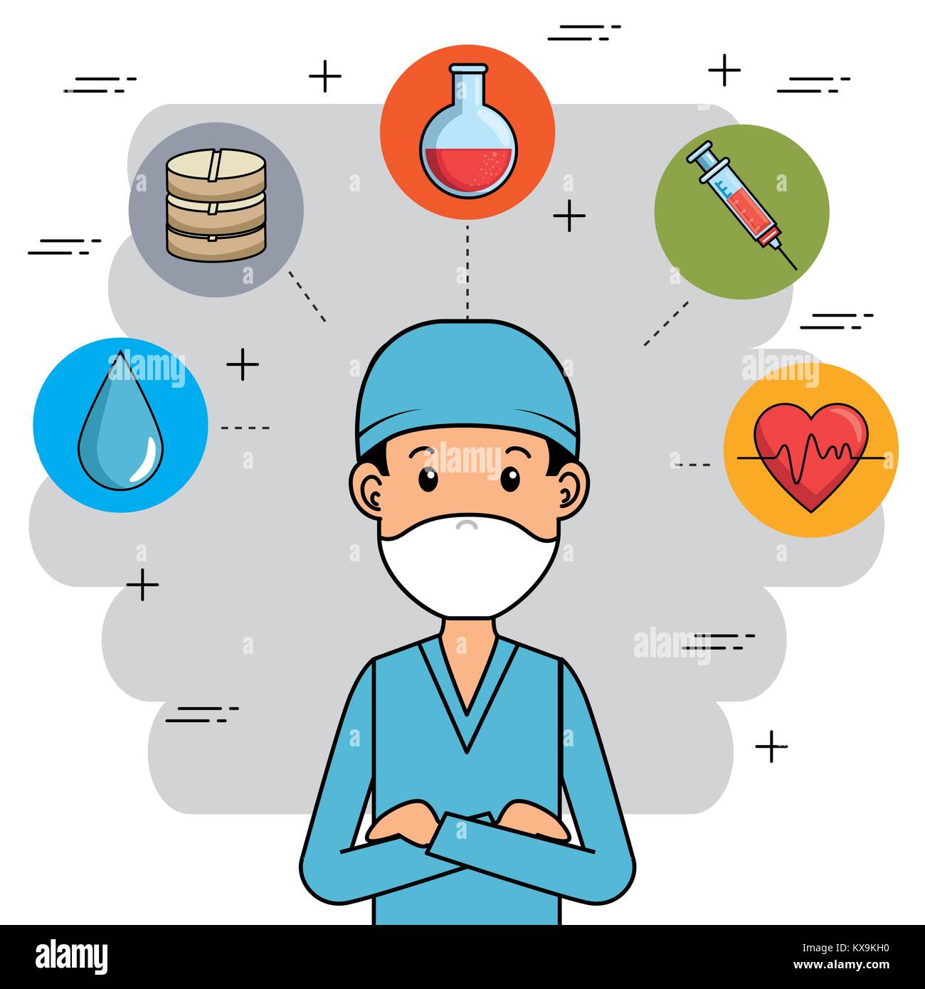 Specialist medical center Stock Vector Images - Alamy