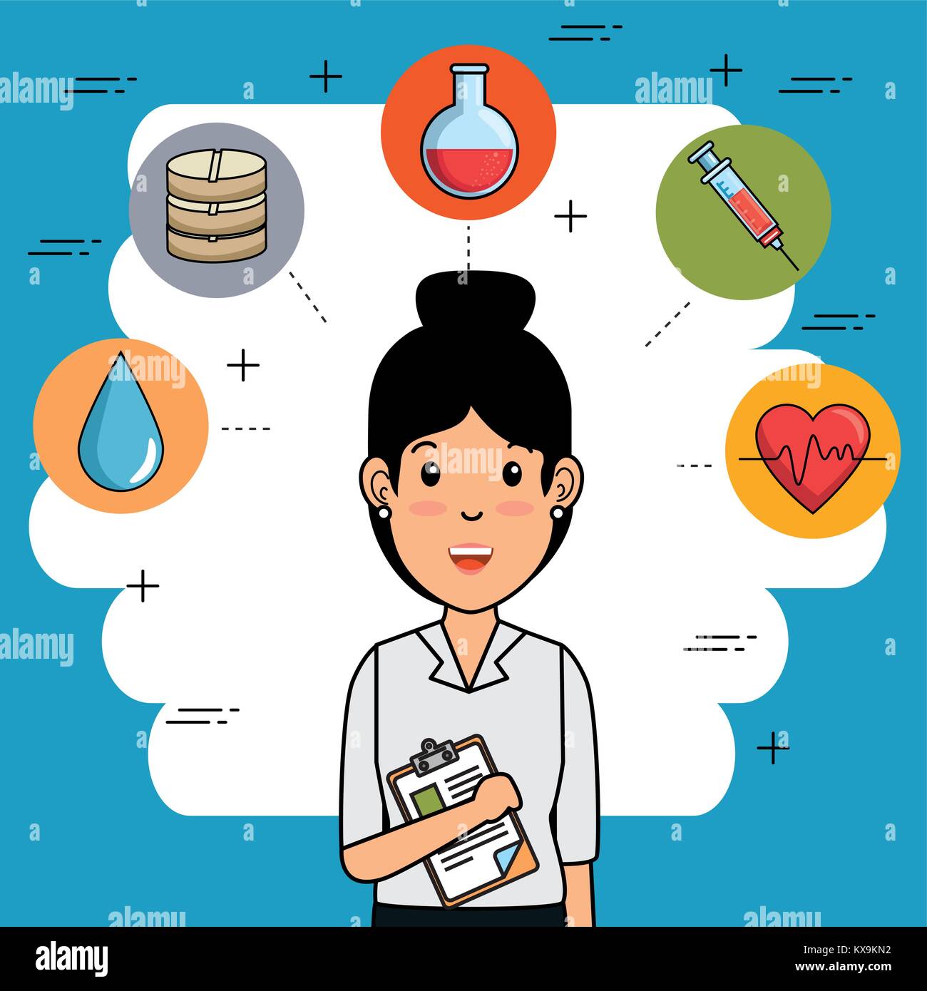 Clinical center nurse Stock Vector Images - Alamy