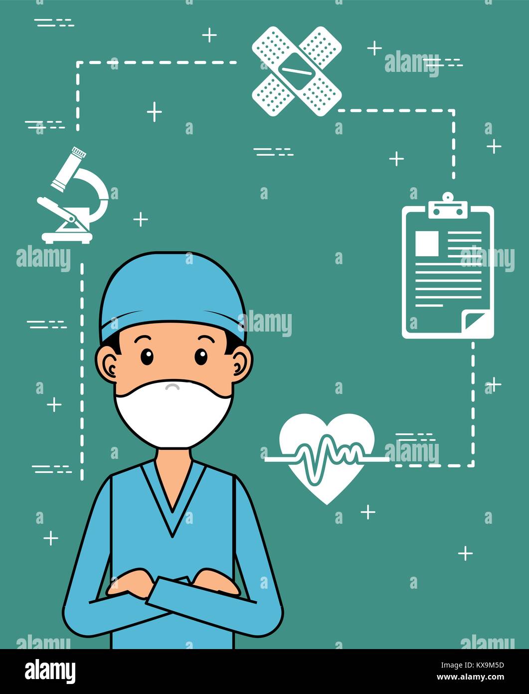 doctor medical center cartoon Stock Vector Image & Art - Alamy