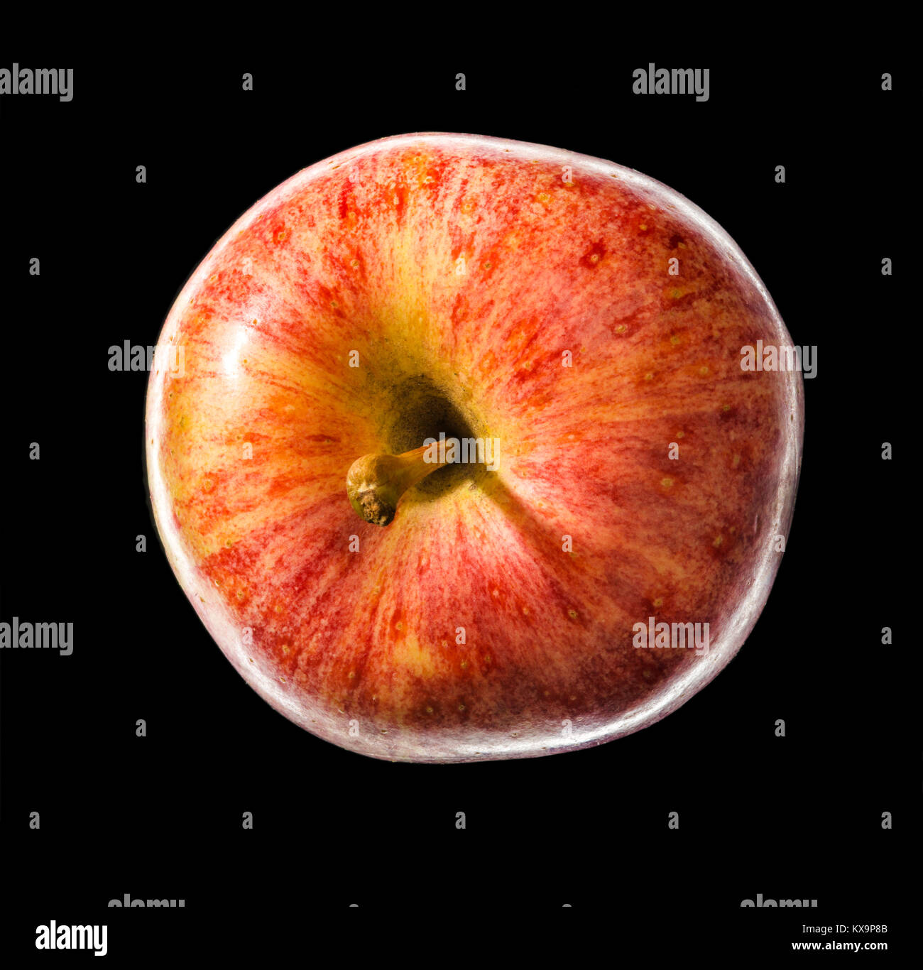 Upper view of an apple Stock Photo - Alamy