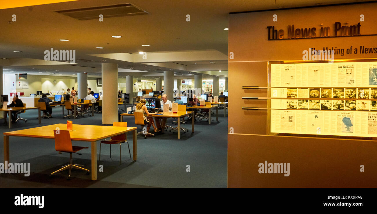 The interior of the State Library of South Australia, in Adelaide ...
