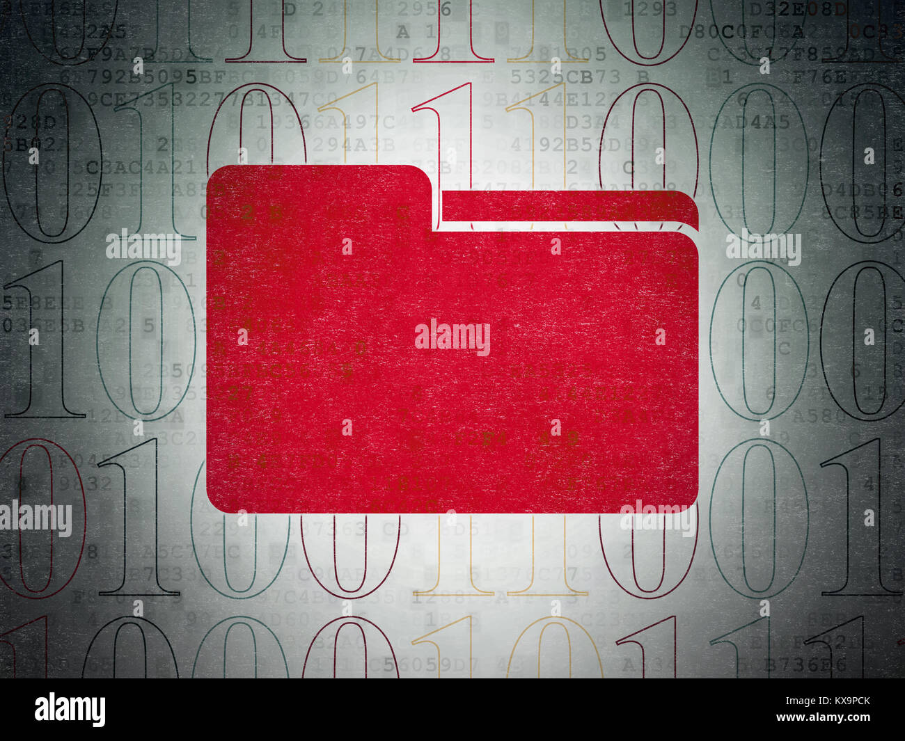 Business concept: Folder on Digital Data Paper background Stock Photo ...