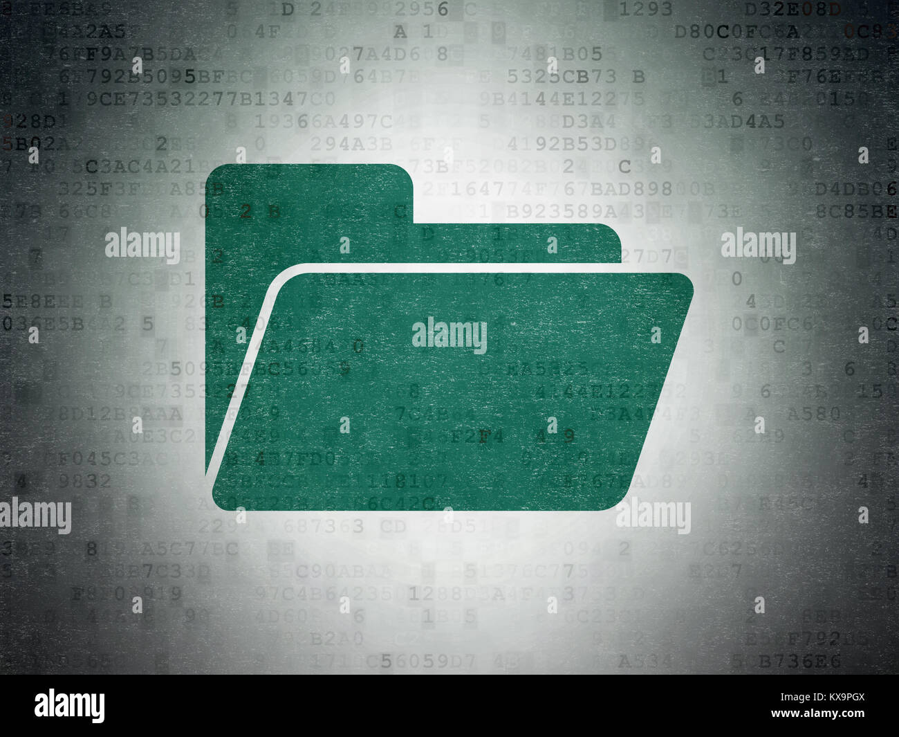 Business concept: Folder on Digital Data Paper background Stock Photo ...