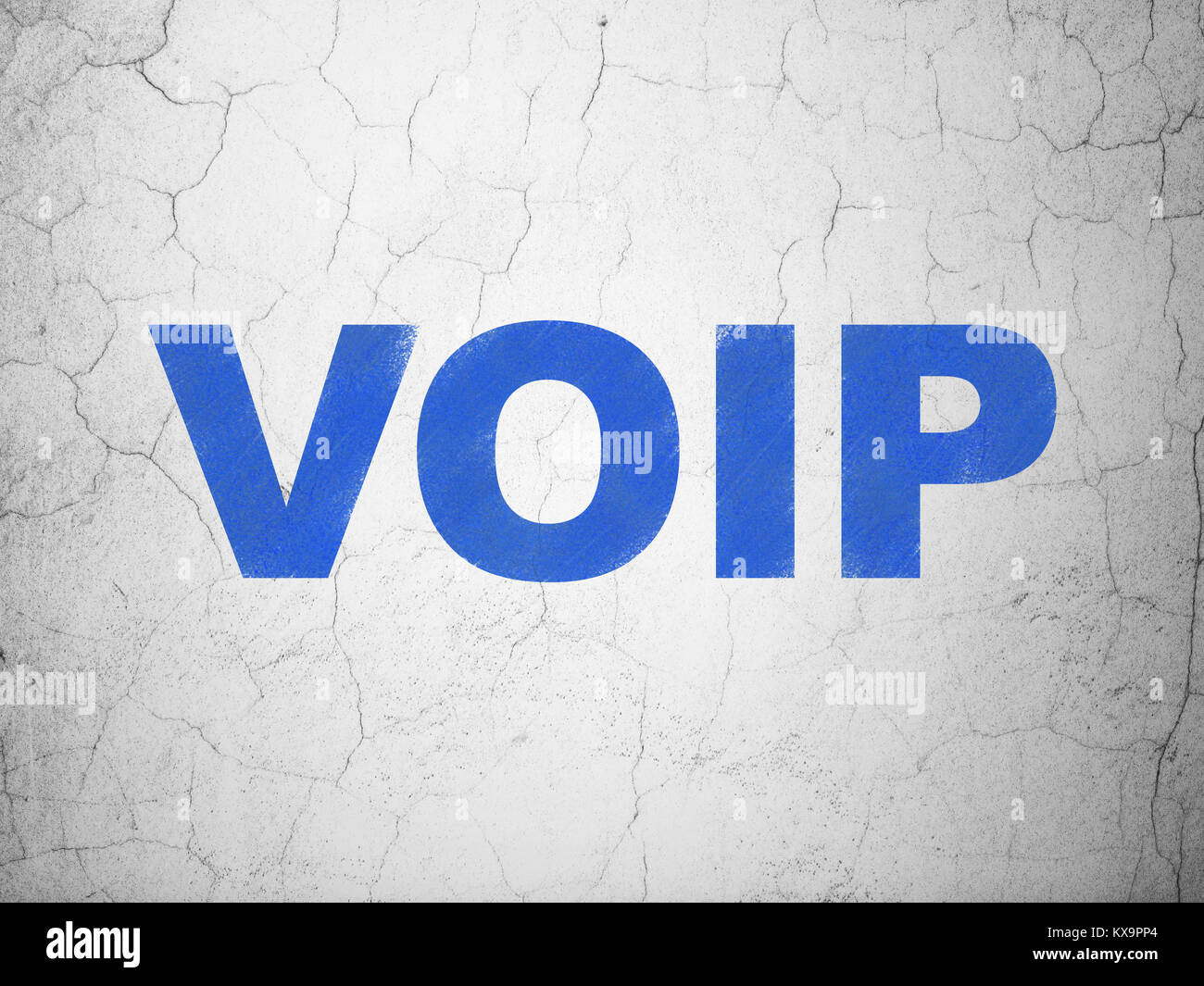 Web design concept: VOIP on wall background Stock Photo - Alamy