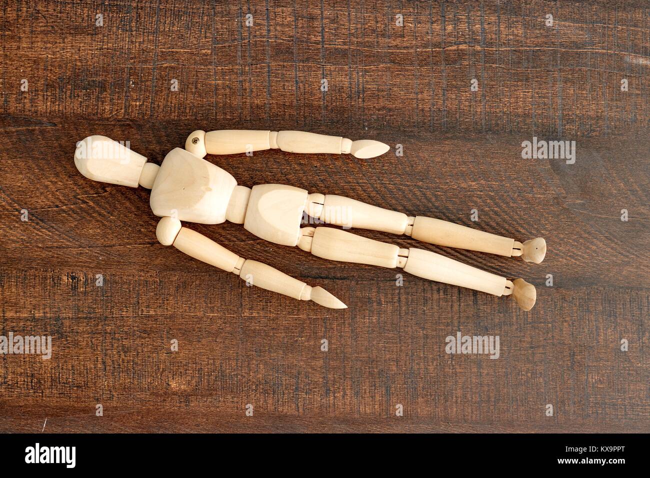 A studio photo of a wooden toy mannequin Stock Photo - Alamy