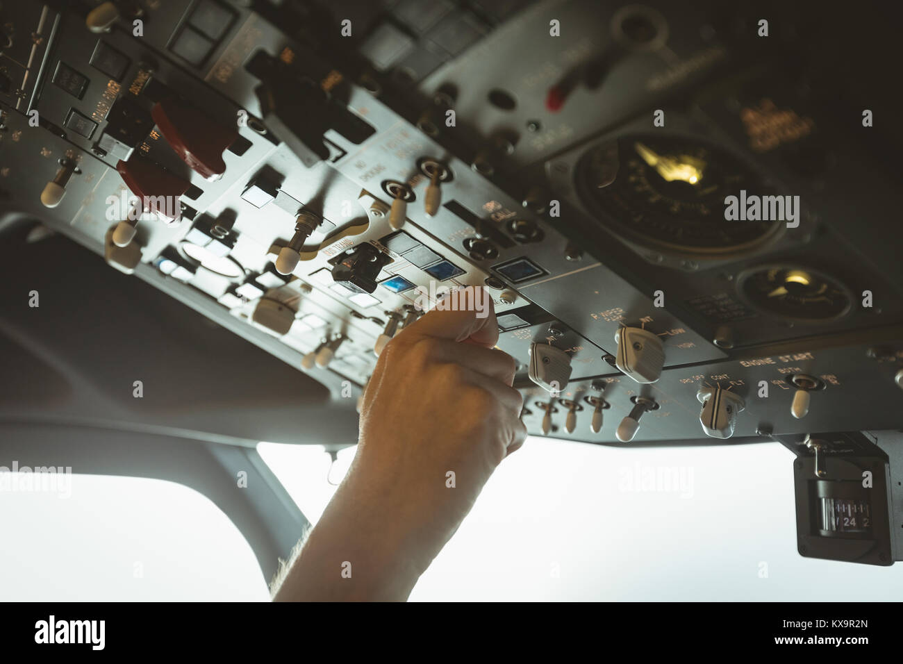 Pilot at controls hi-res stock photography and images - Alamy