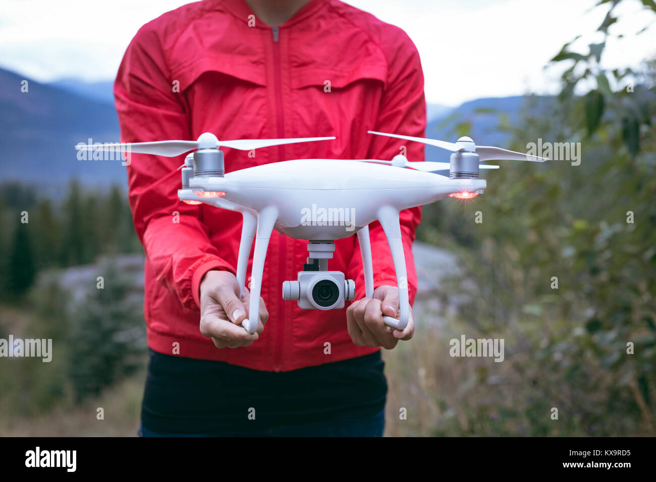 Woman drone control hi-res stock photography and images - Alamy