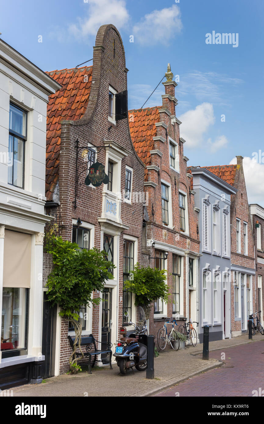 Clock gable and step gable in Edam, Holland Stock Photo - Alamy