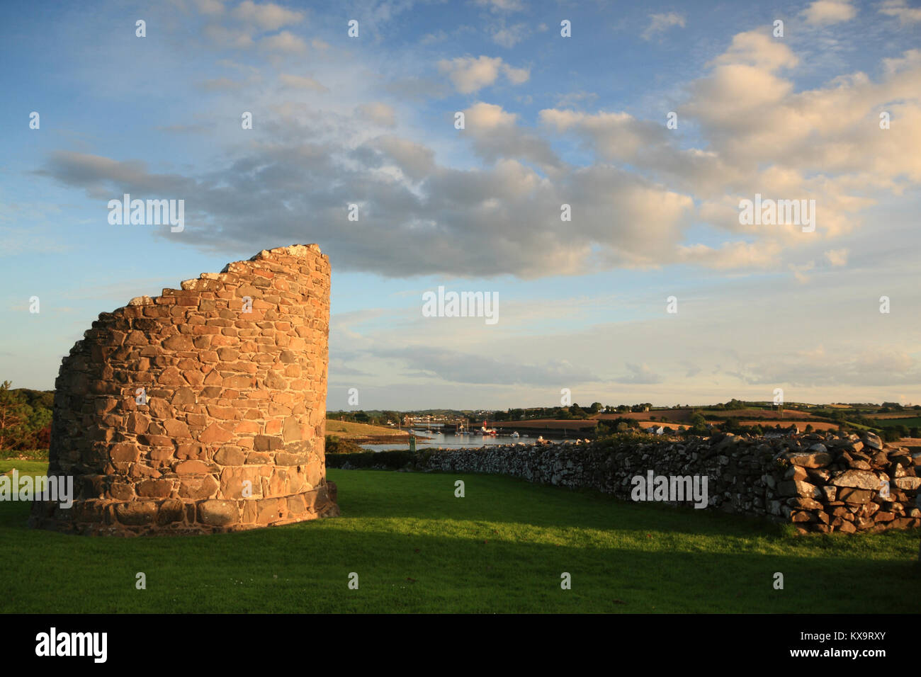 The Nendrum Monastic site on Mahee Island looking towards Sketrick ...