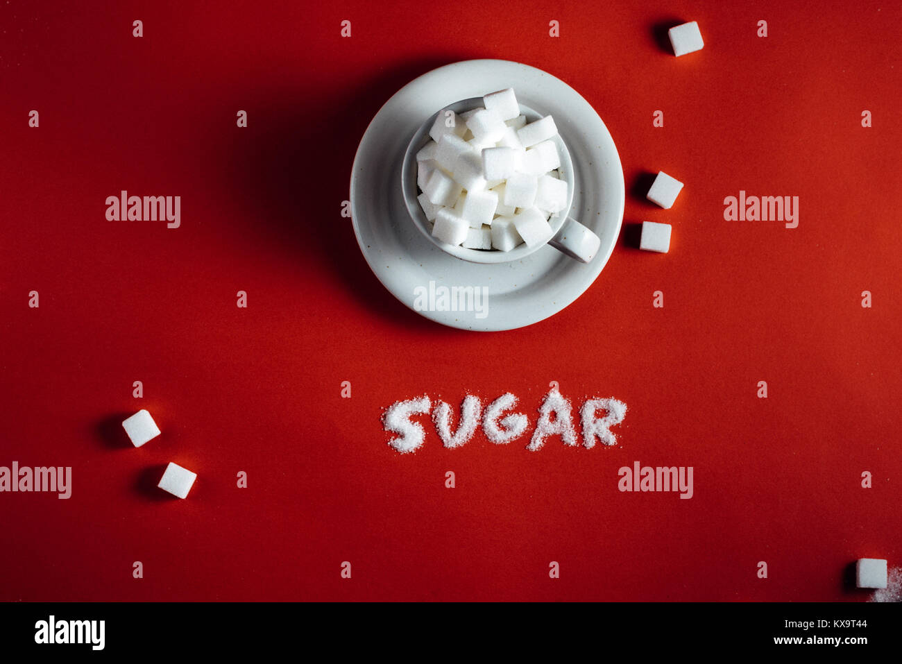 Sugar unhealthy word hi-res stock photography and images - Alamy