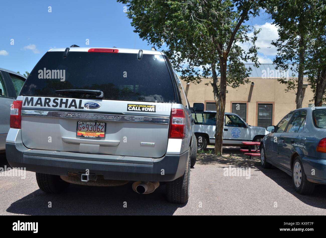US marshall's vehicle parked in magdalena new mexico USA Stock Photo ...