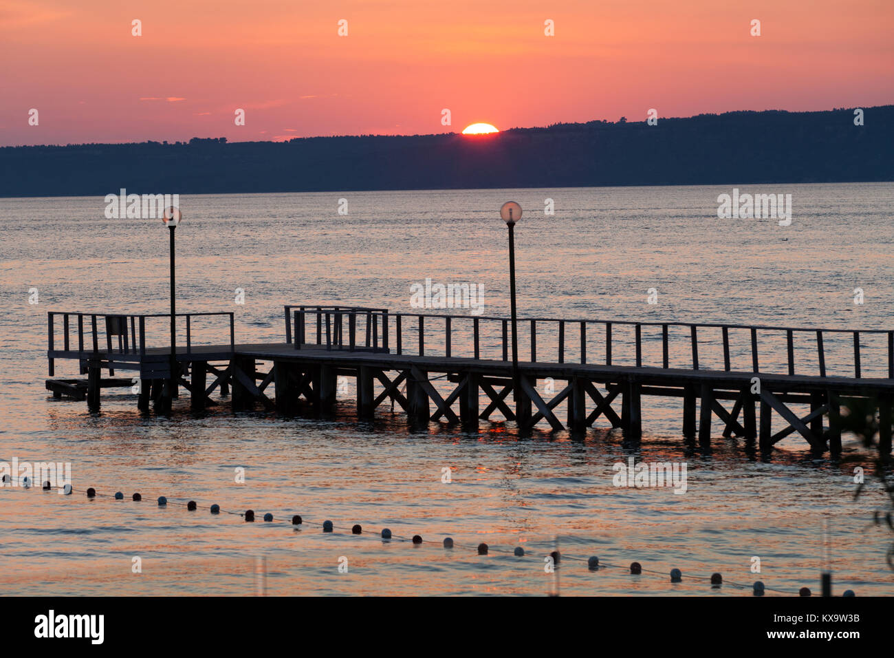 The wooden platform in Dardanelles. The view from Asia on Europe Stock ...