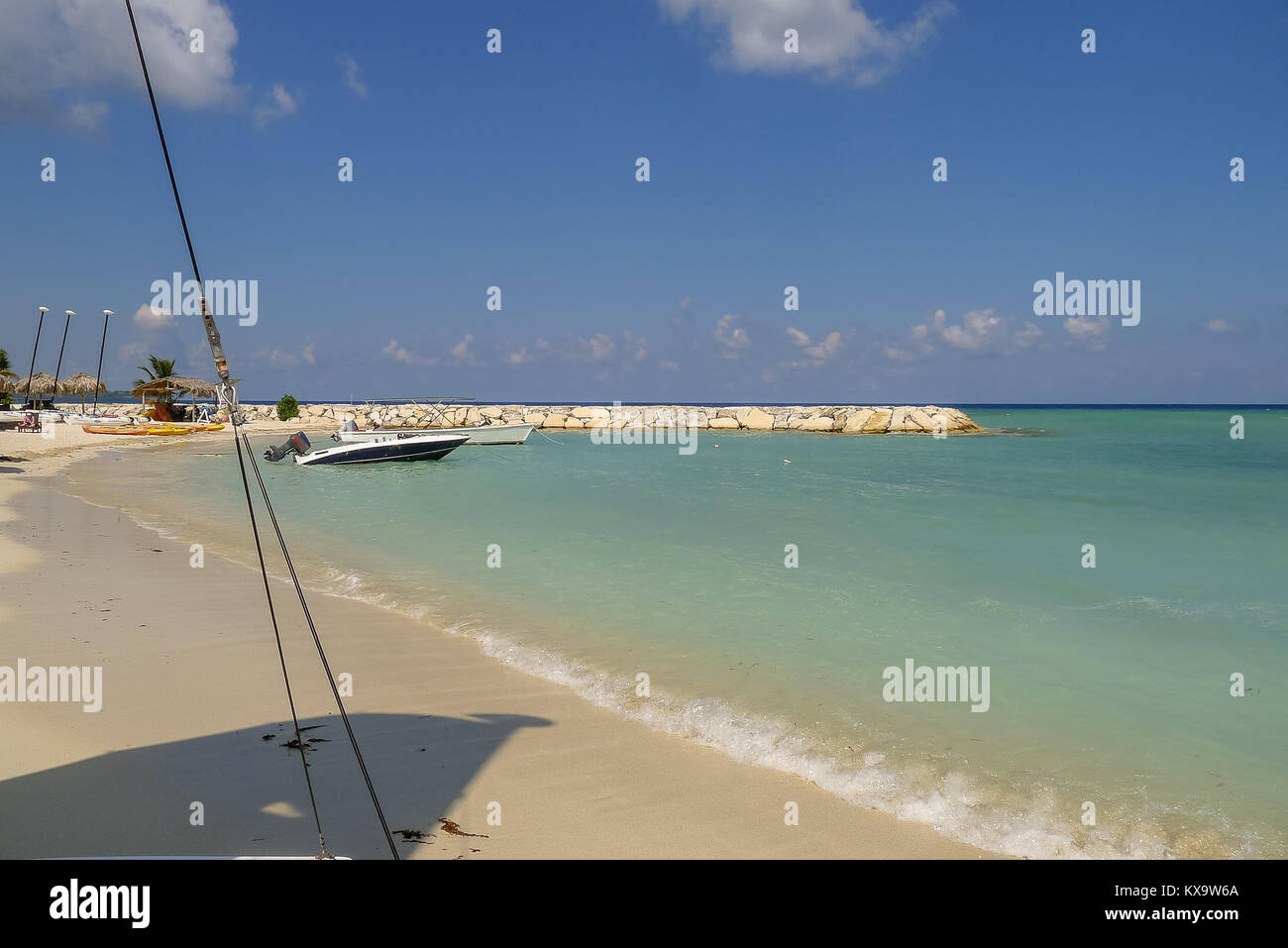 Shall we sail - time for fun in Jamaica Caribbean Stock Photo - Alamy
