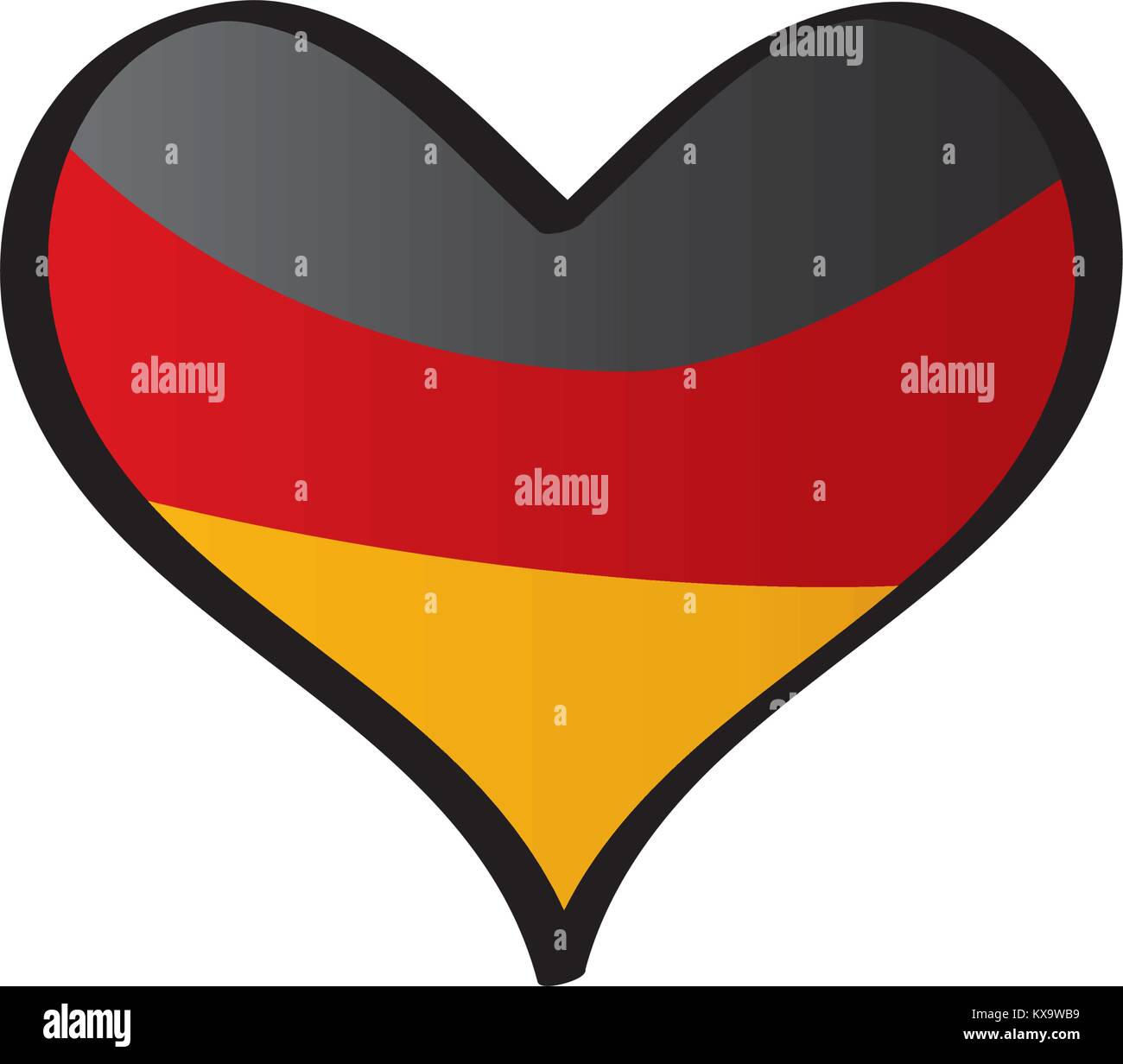 German flag heart Stock Vector Images - Alamy