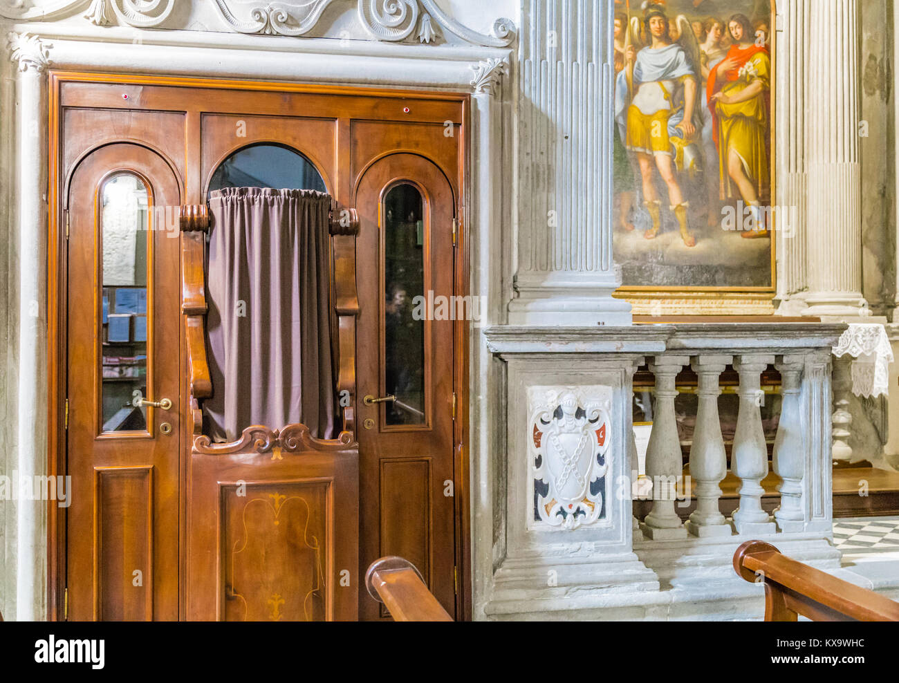 Confessional in cathedral hi-res stock photography and images - Alamy