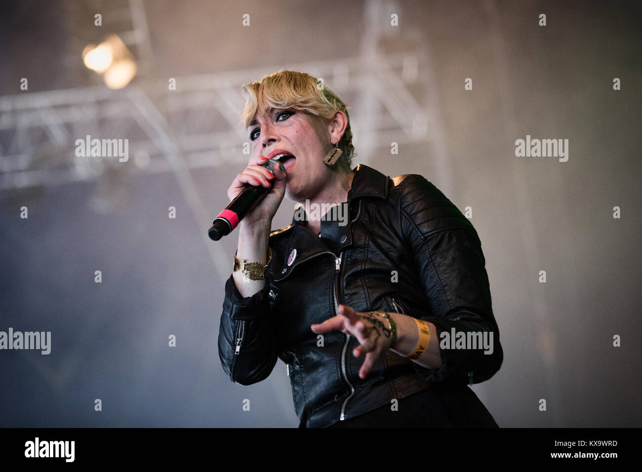 The Swedish singer-songwriter and musician Jenny Wilson performs a live ...