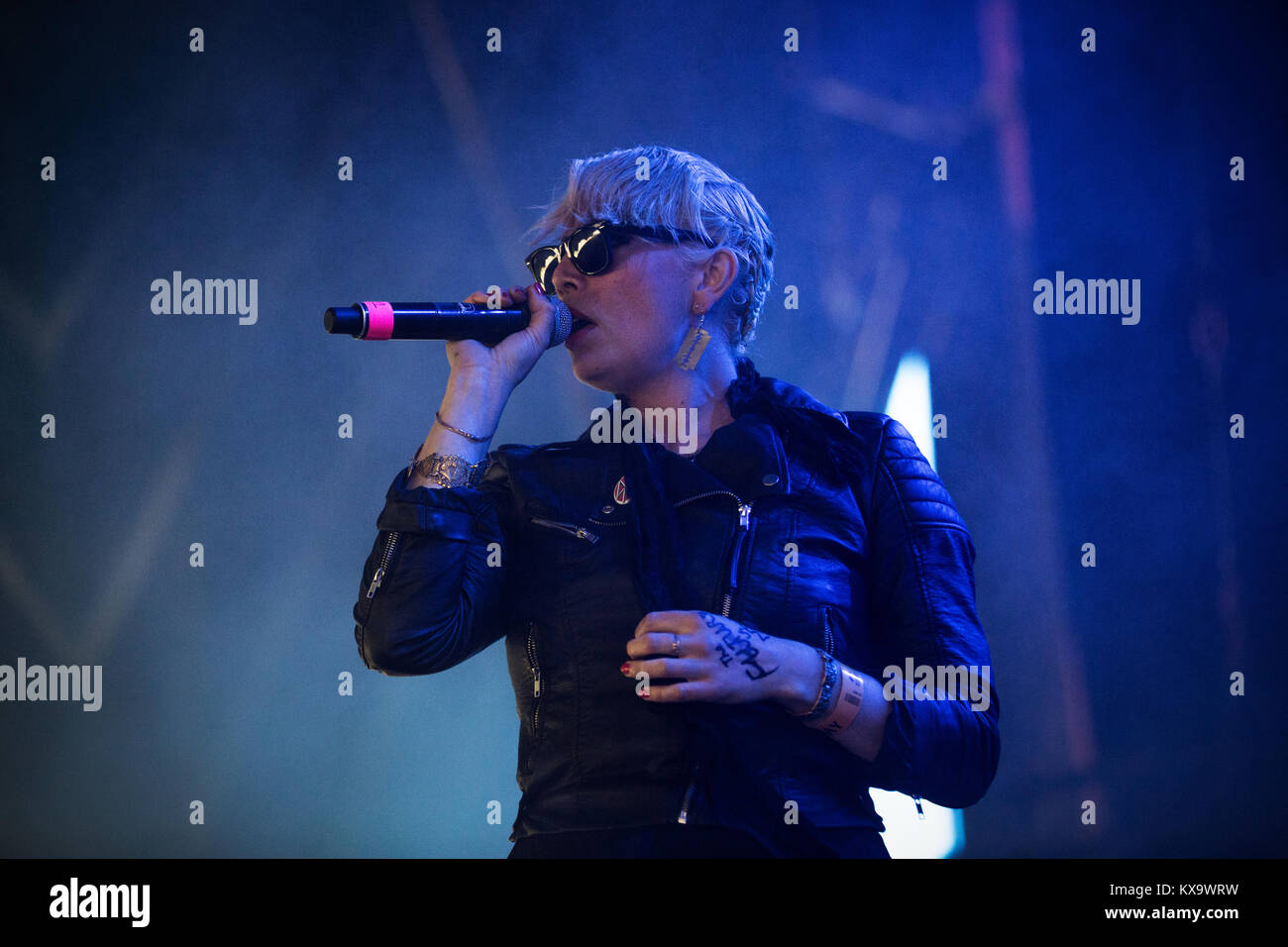 The Swedish singer-songwriter and musician Jenny Wilson performs a live ...
