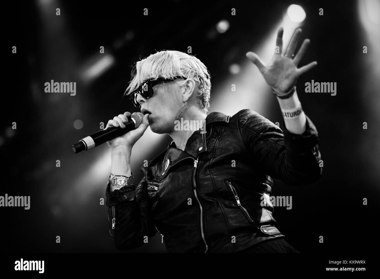 The Swedish singer-songwriter and musician Jenny Wilson performs a live ...